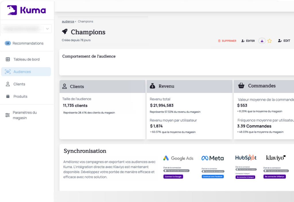 Débloquez tout le potentiel de vos données Shopify | Kuma